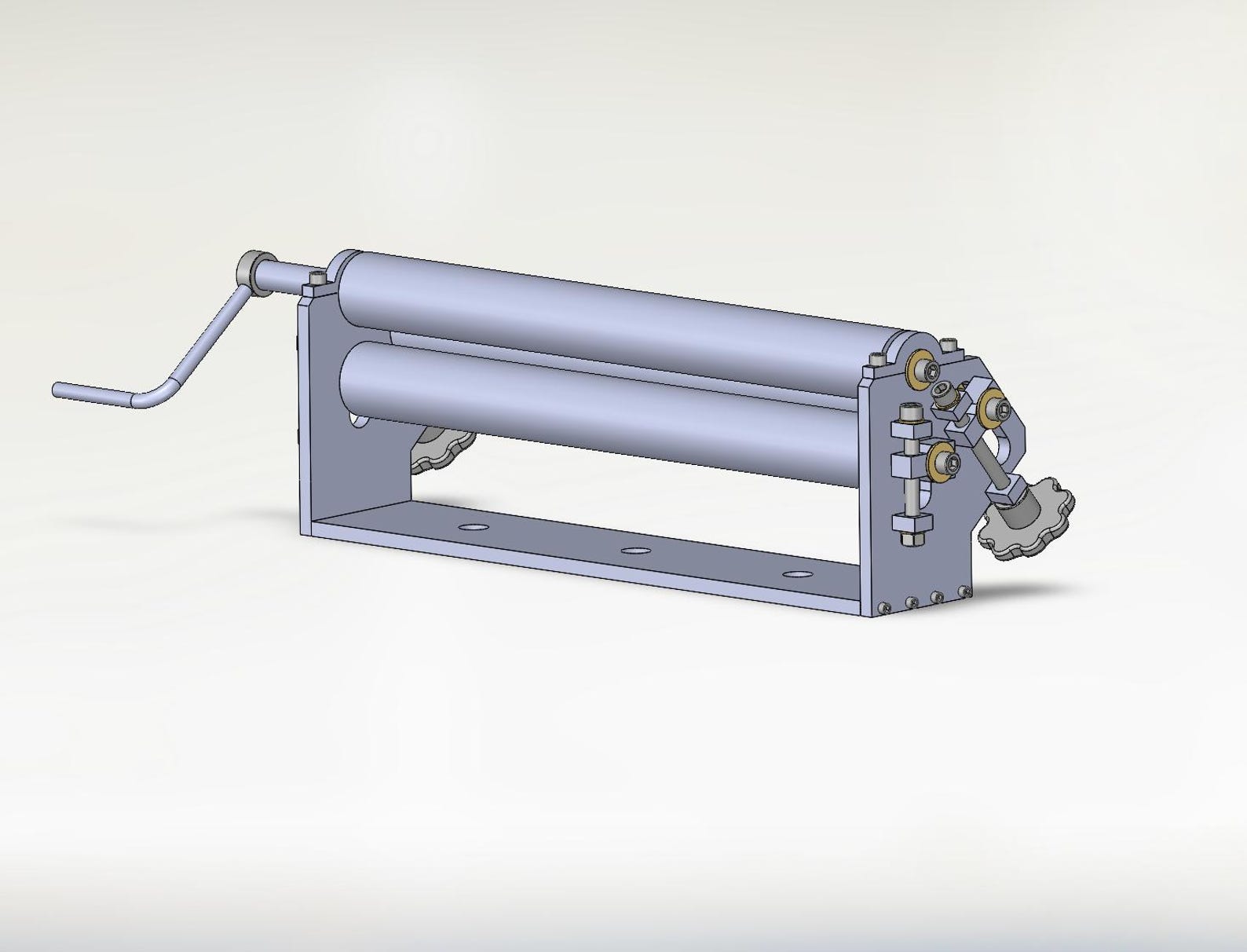 24" Sheet Metal Slip Roller: DIY Drawings & Solidworks Models (digital ...