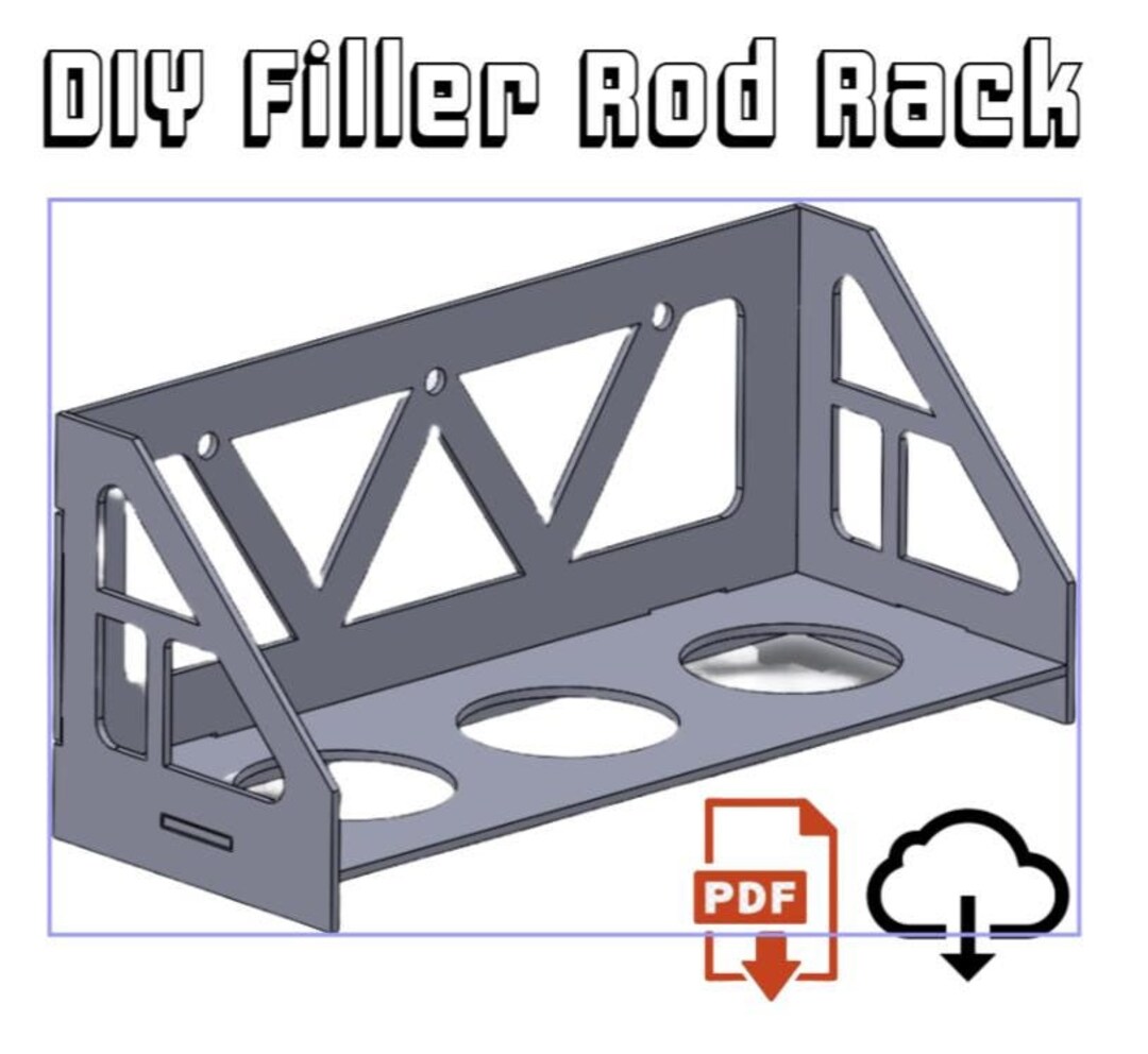 Tig Rod Storage Rack - Tig Rod Holder - Filler Rod Holder - DXF Files ...