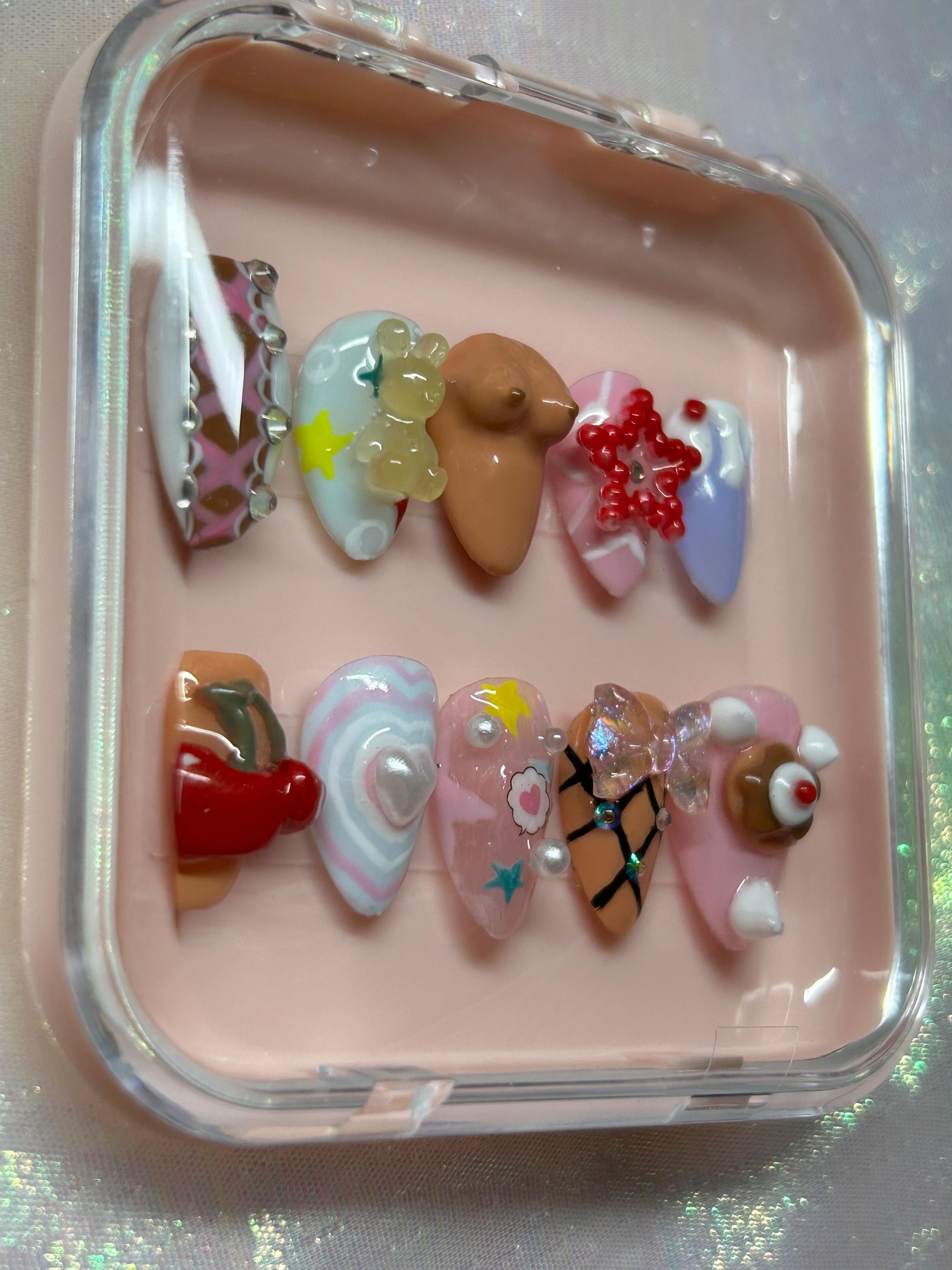 Cherry Taste Press Ons - Etsy