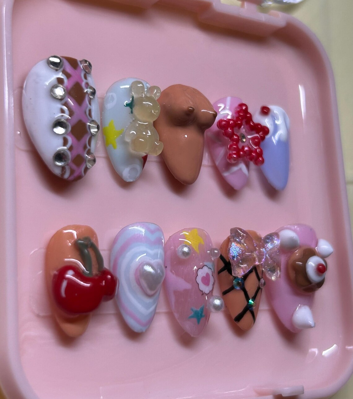 Cherry Taste Press Ons - Etsy
