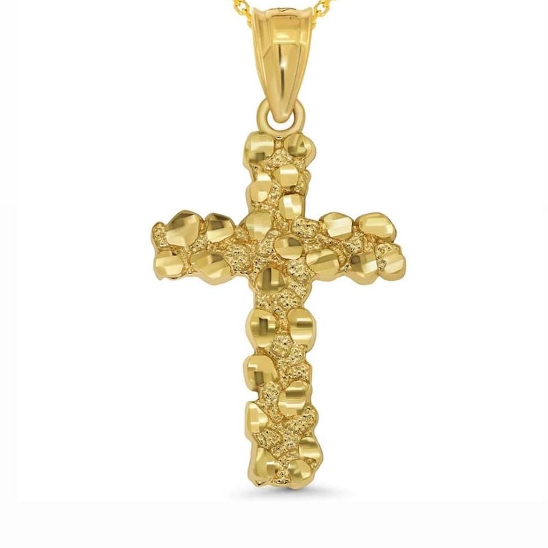 Gold Ring Nugget Crosses - Etsy