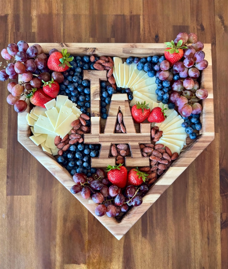 Custom Baseball Home Plate Charcuterie Board – Perfect for Game Day ...