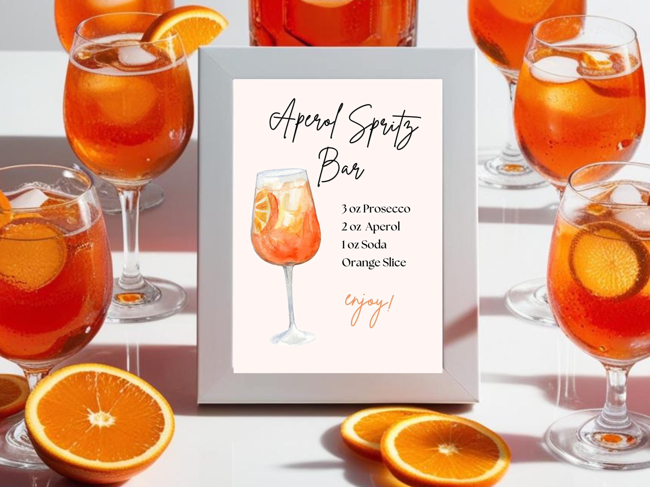 Aperol Spritz Bar Sign | Aperol Spritz Cocktail Recipe | Modern ...