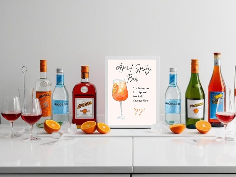 Aperol Spritz Bar Sign | Aperol Spritz Cocktail Recipe | Modern ...