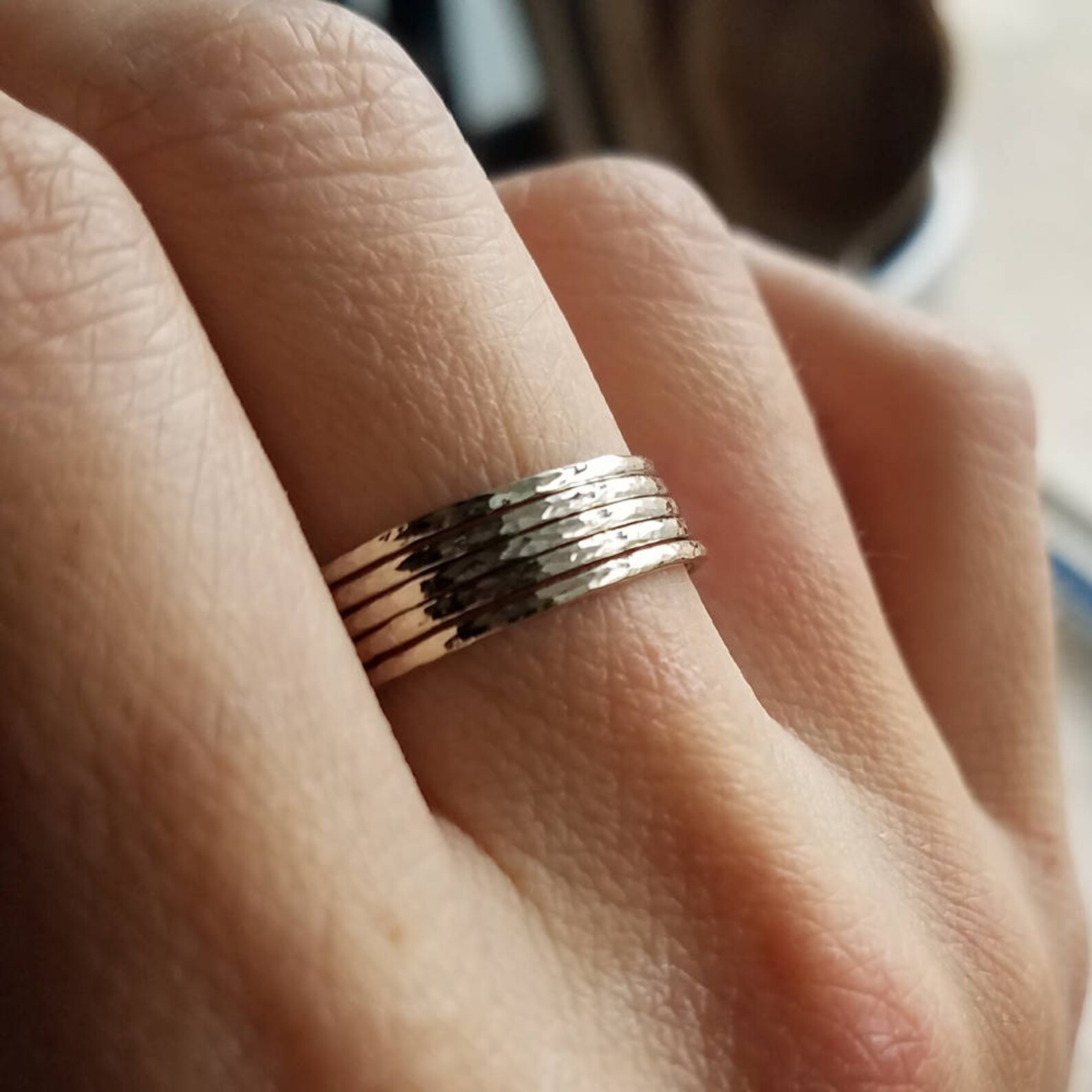 Five Golden Rings Your Choice of Color and Texture: Smooth | Etsy