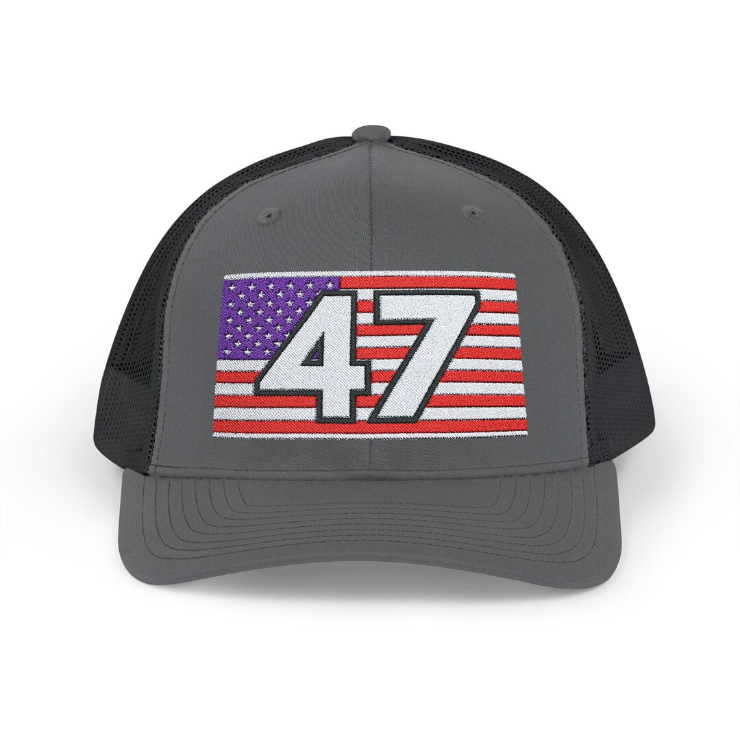 Patriotic Snapback Trucker Cap Personalized Hat 47th President Trump ...