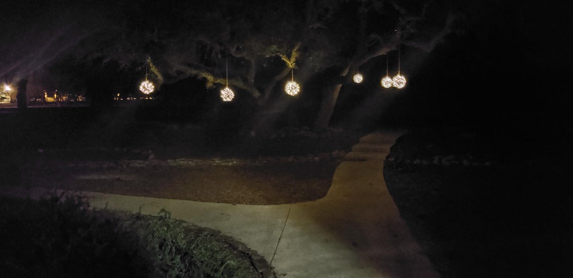 10 Inch Grapevine Tree Balls With 100 LED Solar Lights - Etsy