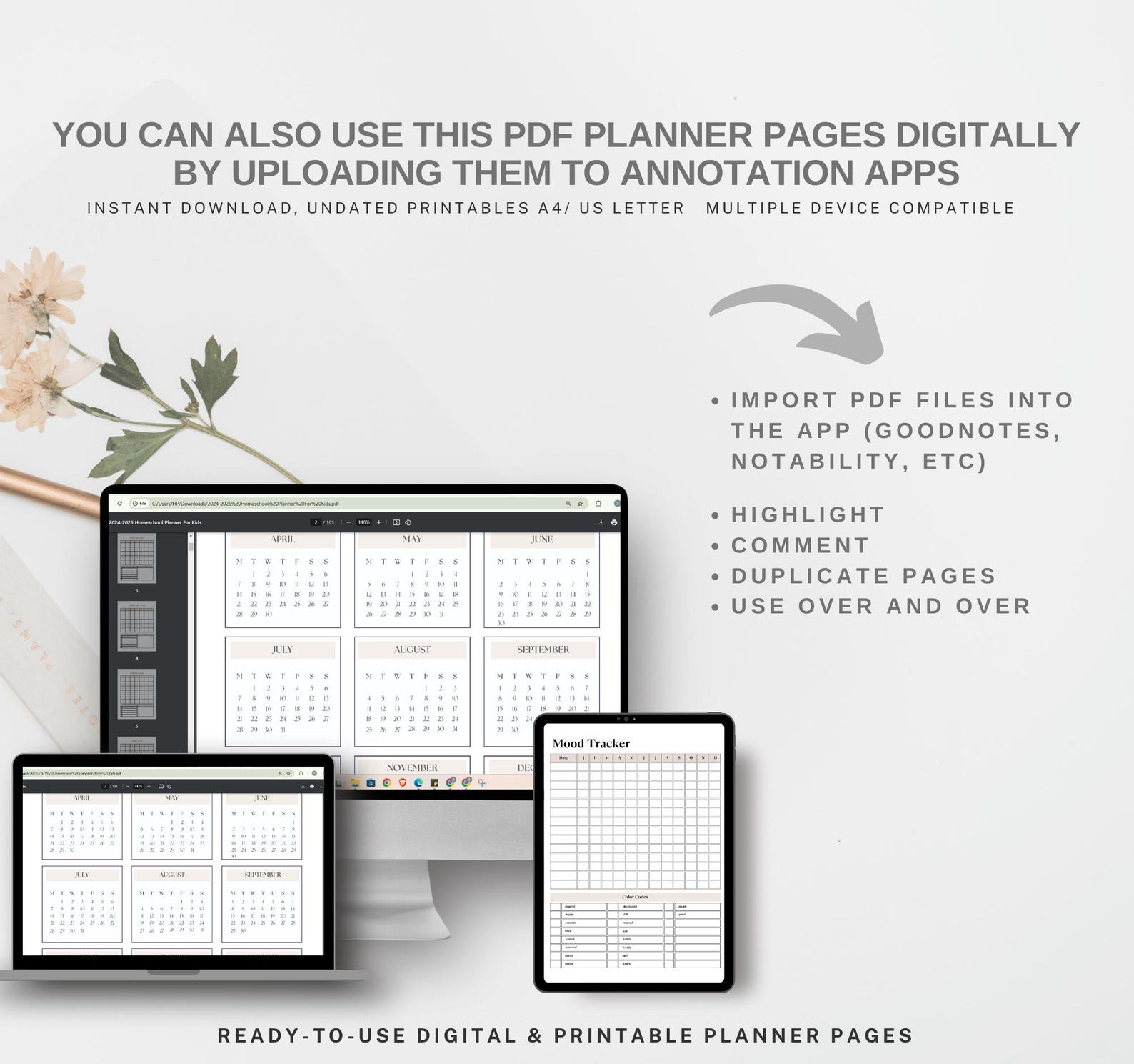 2025 Reflection Tracker and Planner Editable Digital Template Instant ...