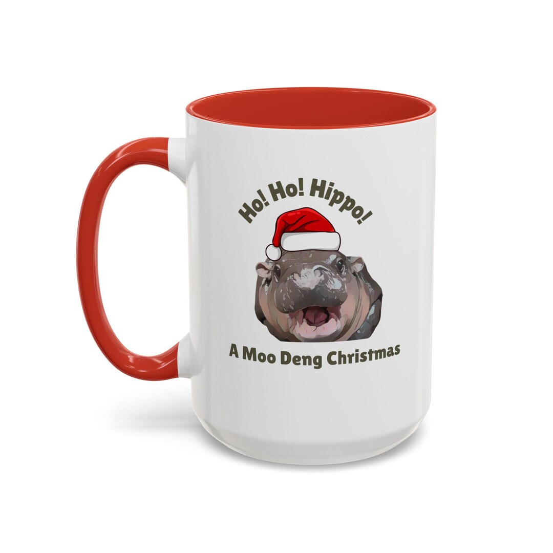 Moo Deng Mug, Cute Bouncing Pig Coffee Cup for Hippo Lovers Baby Pygmy ...