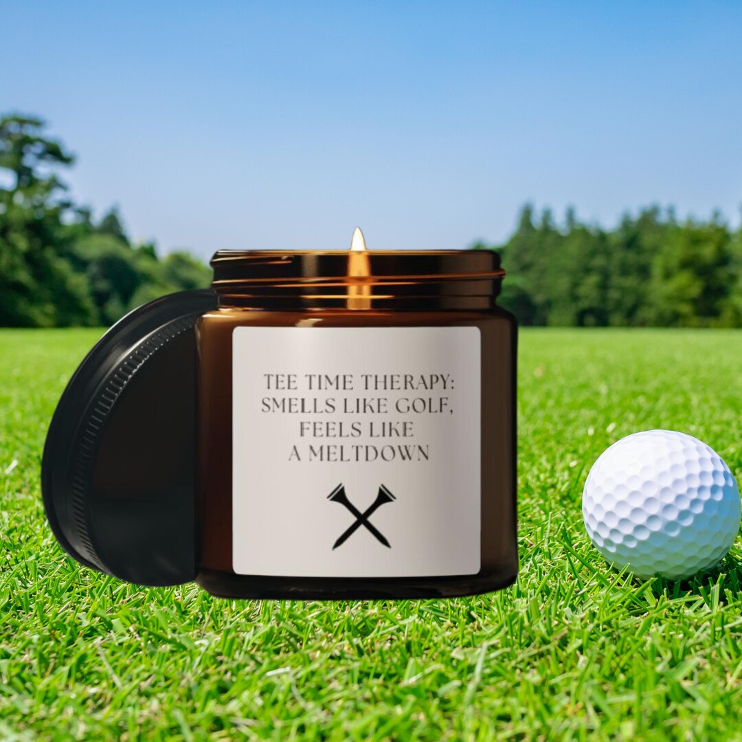 Funny Golf Candle – Tee Time Therapy – Golfer Gift – Golf Lover Gift ...