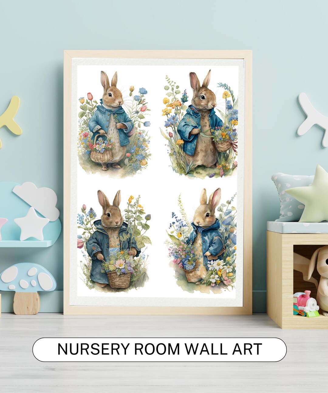 Peter Rabbit Clipart Set | Beatrix Potter Style Spring Bunny Art | High ...
