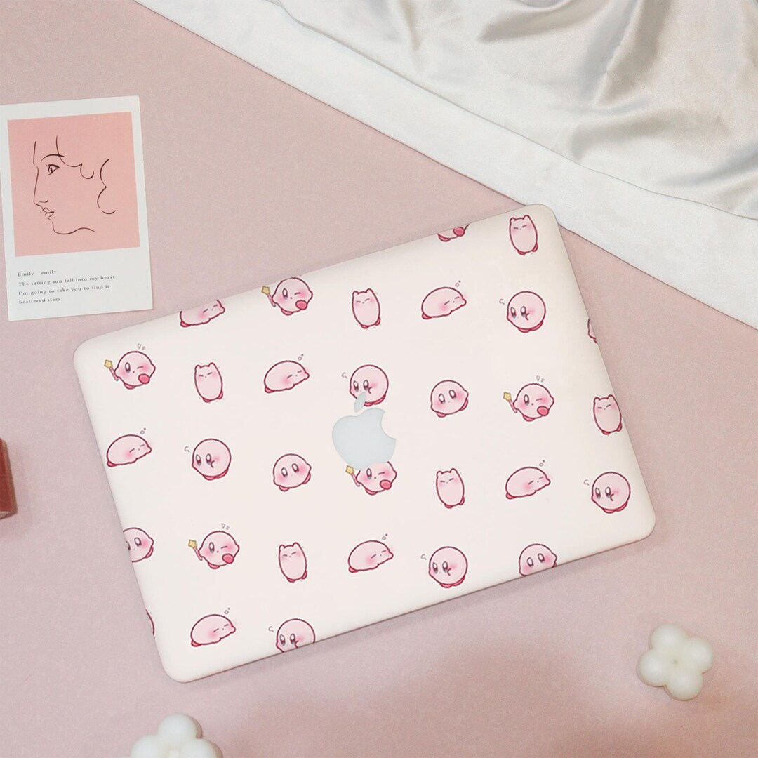 Kawaii Kirby Cartoon Customise MacBook Pro 13 Inch Case, Hardshell ...