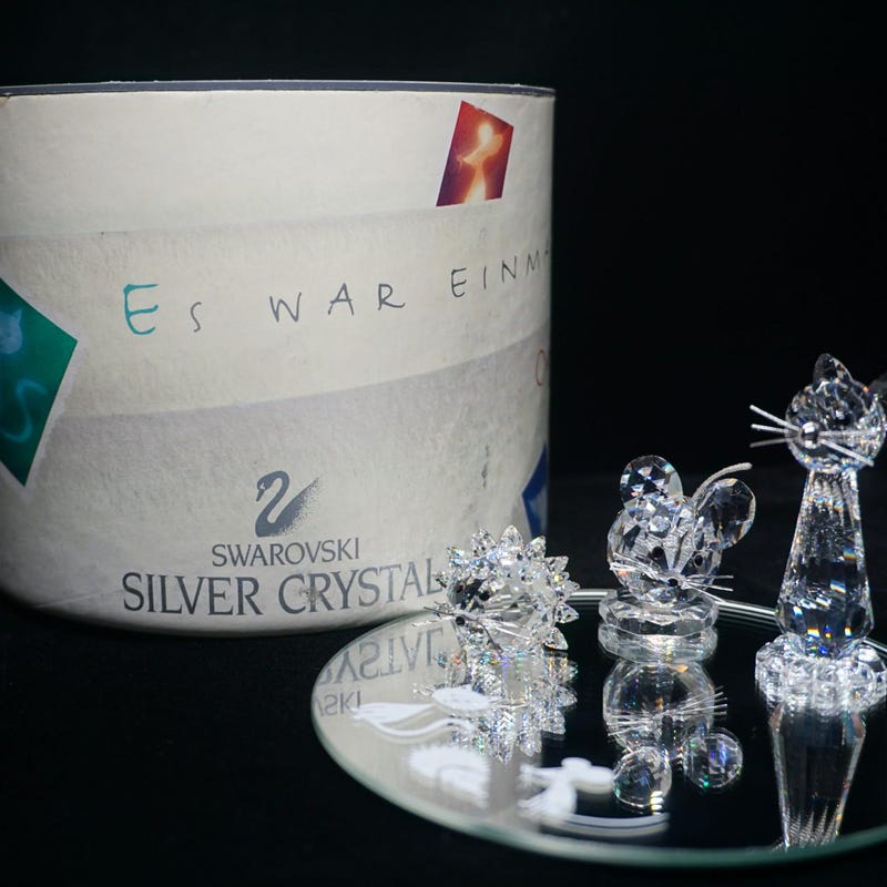 Swarovski Cat - Etsy