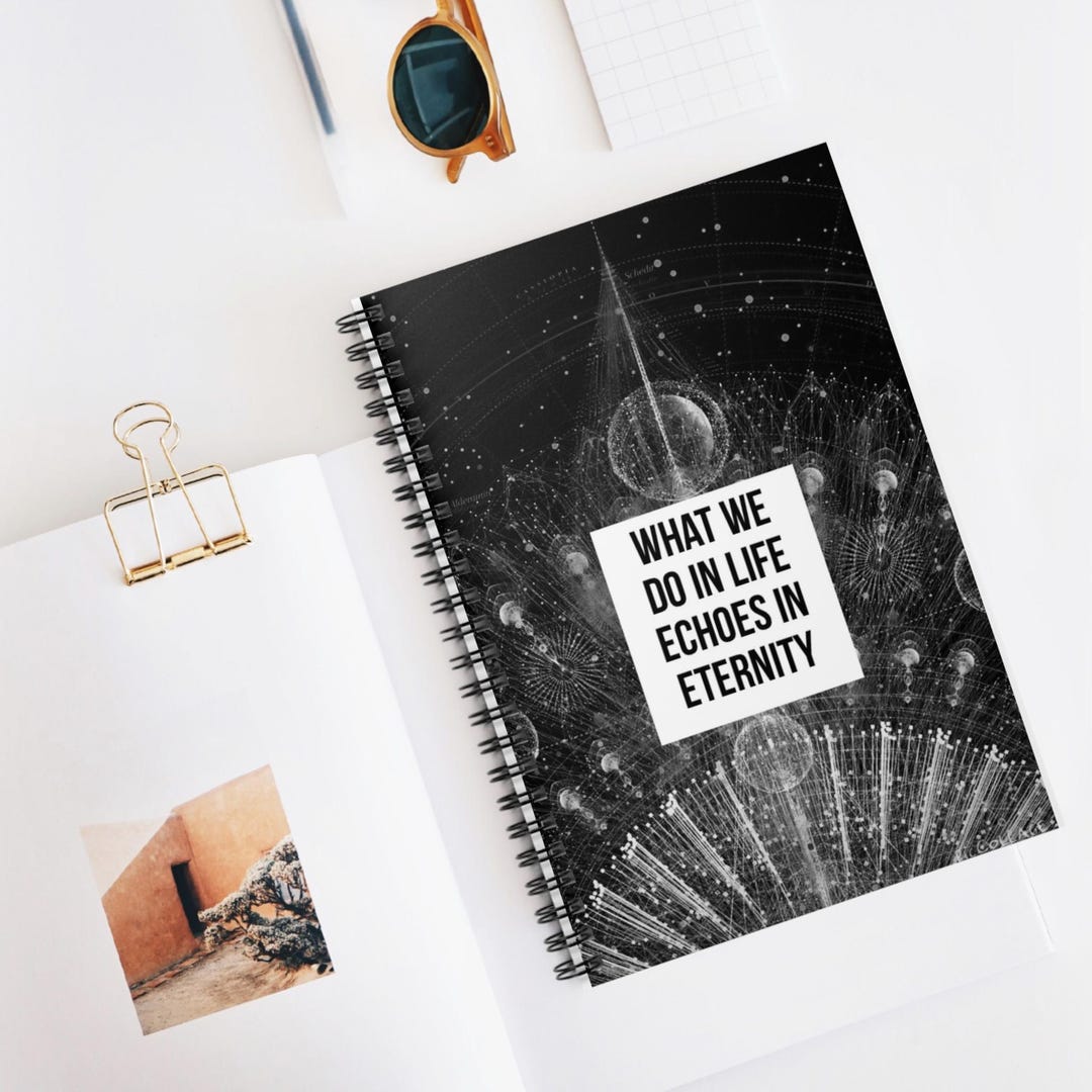 Ruled Line Spiral Notebook: Dark Grey Cover, 118 Pages (6x8 Inches) - Etsy