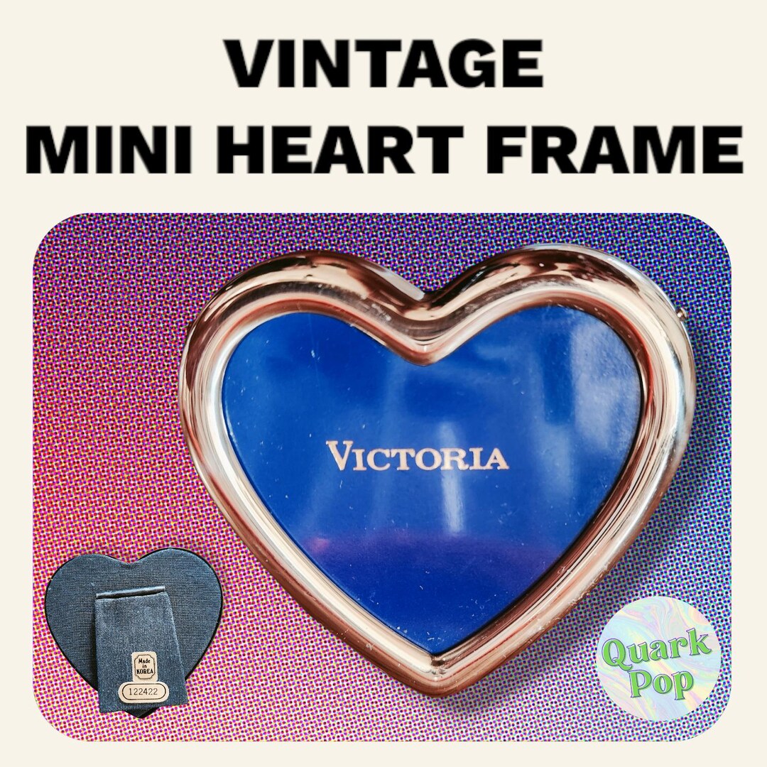 Vintage Mini Heart Frame Coquette Brass Metal - Etsy