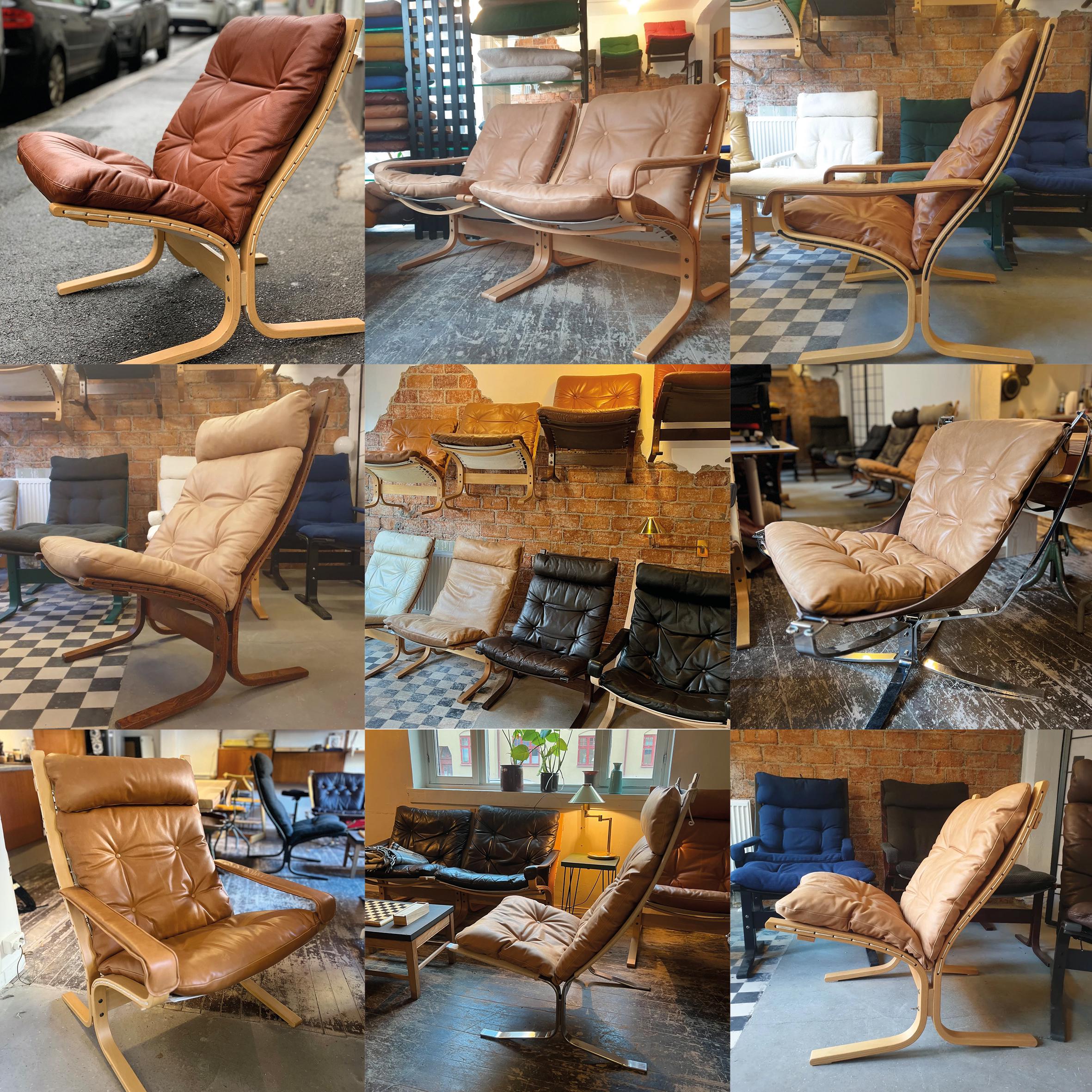 Siesta Classic 303 - Low Chair With Armrests - Whit New Leather From ...