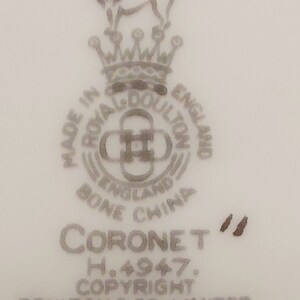 Vintage Royal Doulton Coronet Bone China Bread Plate White Gray Platinum Elegant - Etsy