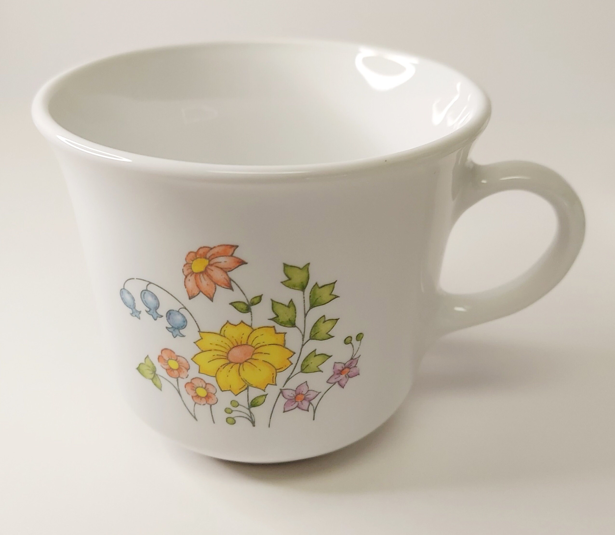 Set of Four Vintage Corning Ware Spring Meadow Cups - Etsy