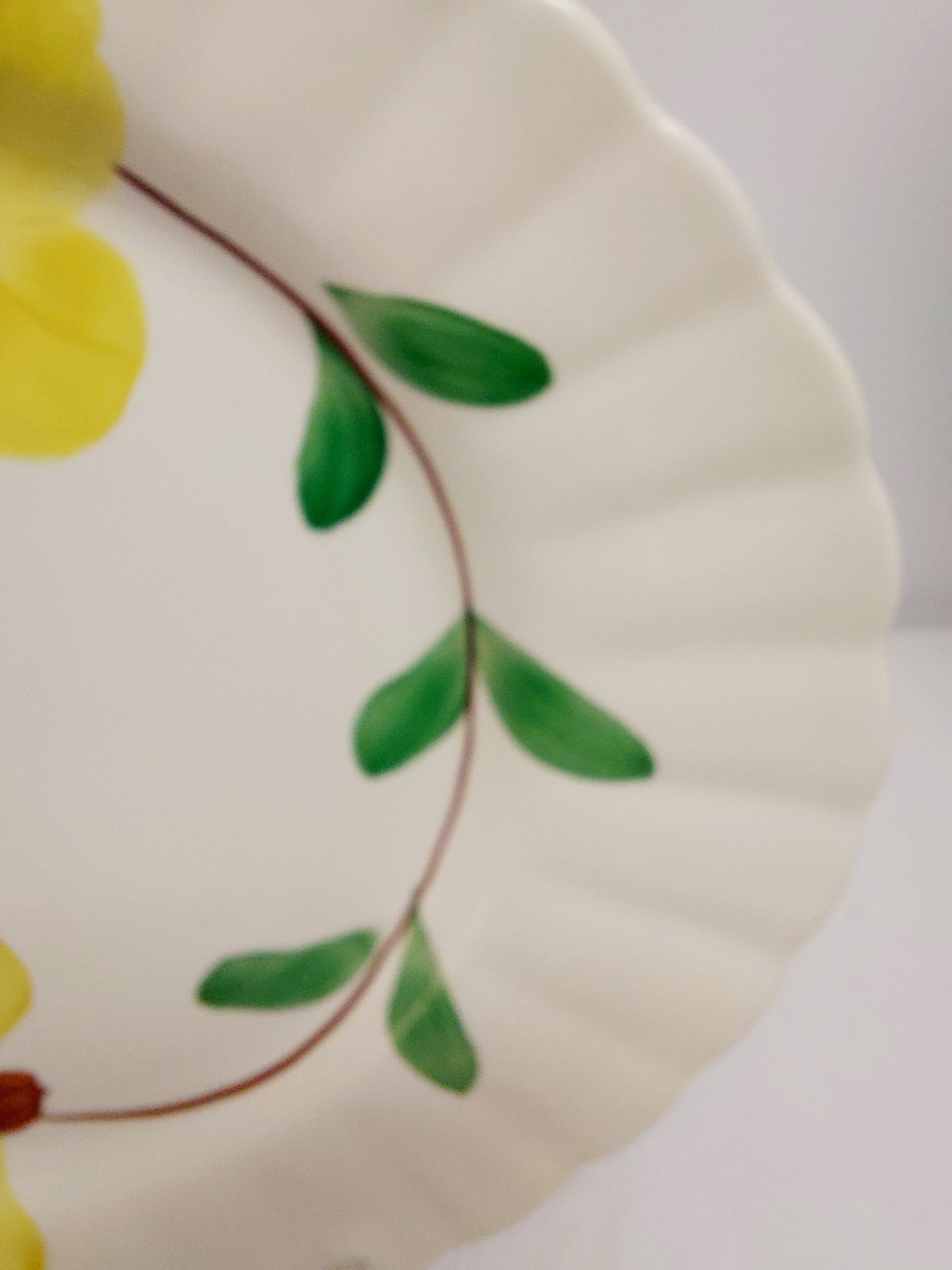 Vintage Blue Ridge Pottery Yellow Flower Platter Farmhouse - Etsy