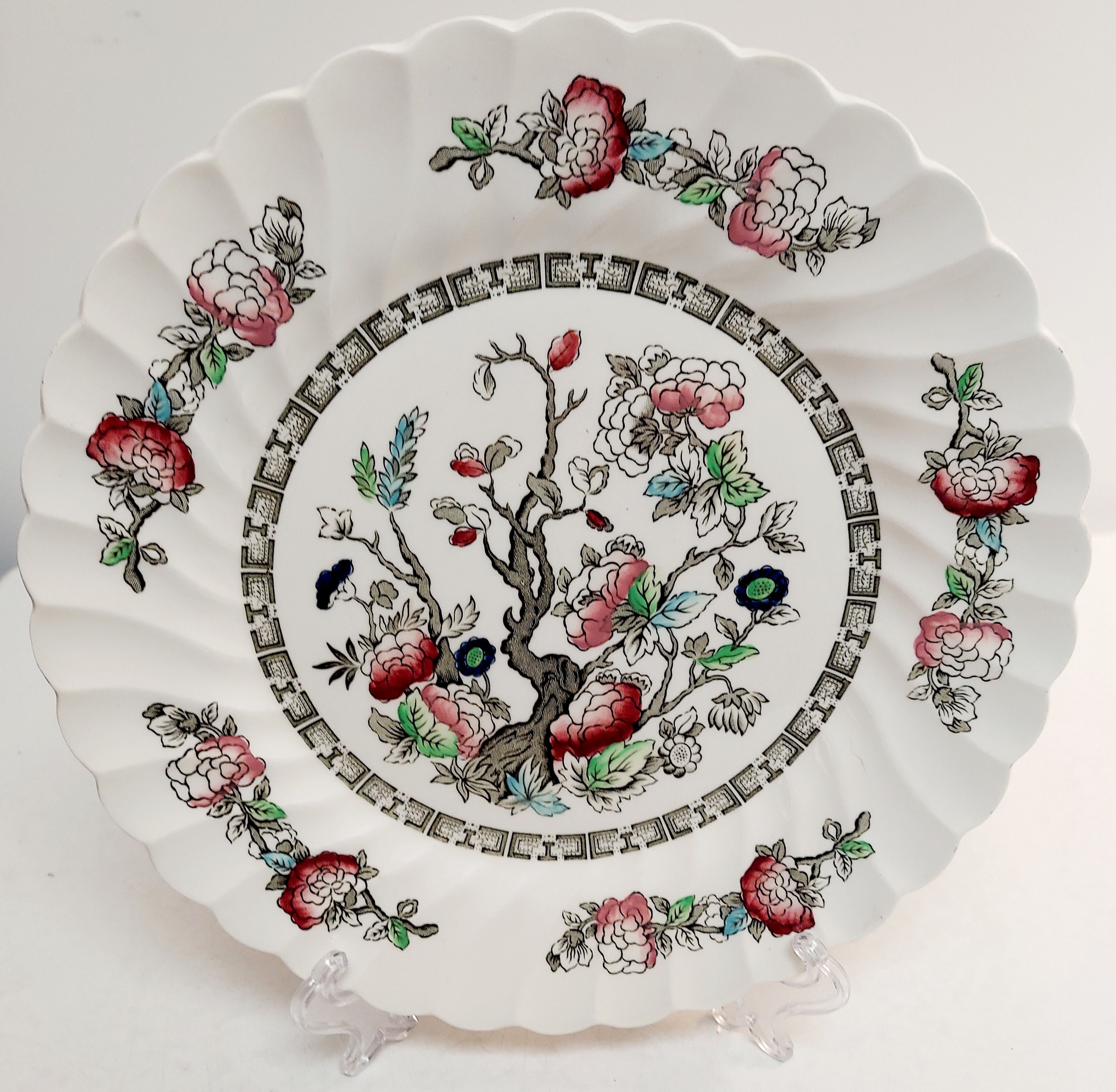 Vintage Fine Staffordshire Ware Myott Indian Tree Made in England 10 ...