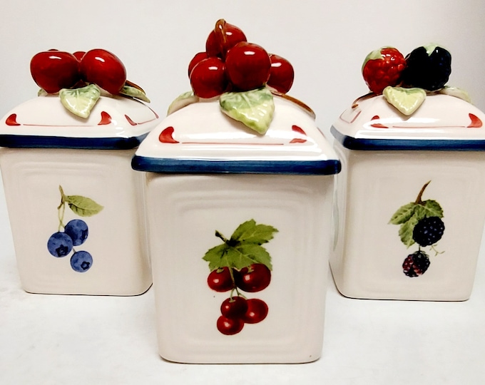 Villeroy and Boch Vintage Jam Jars Set of Three Cottage Country ...