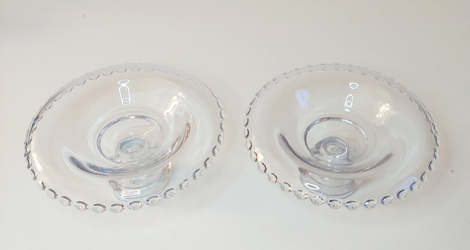 Imperial Glass Candlewick Candleholder Candle Sticks Set - Etsy