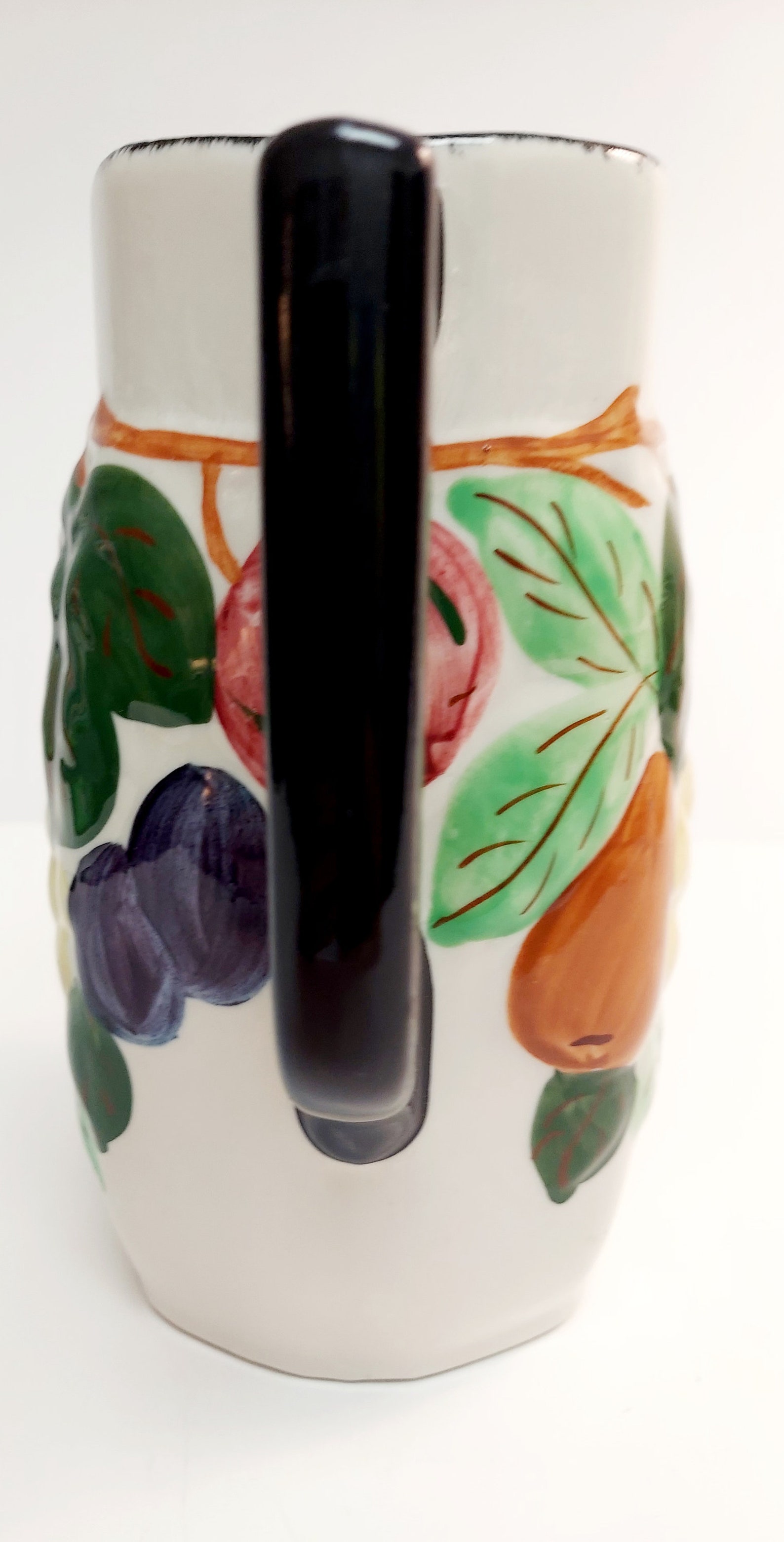 Vintage Hand Painted Blue Ridge Pottery Fruit Pitcher Southern ...