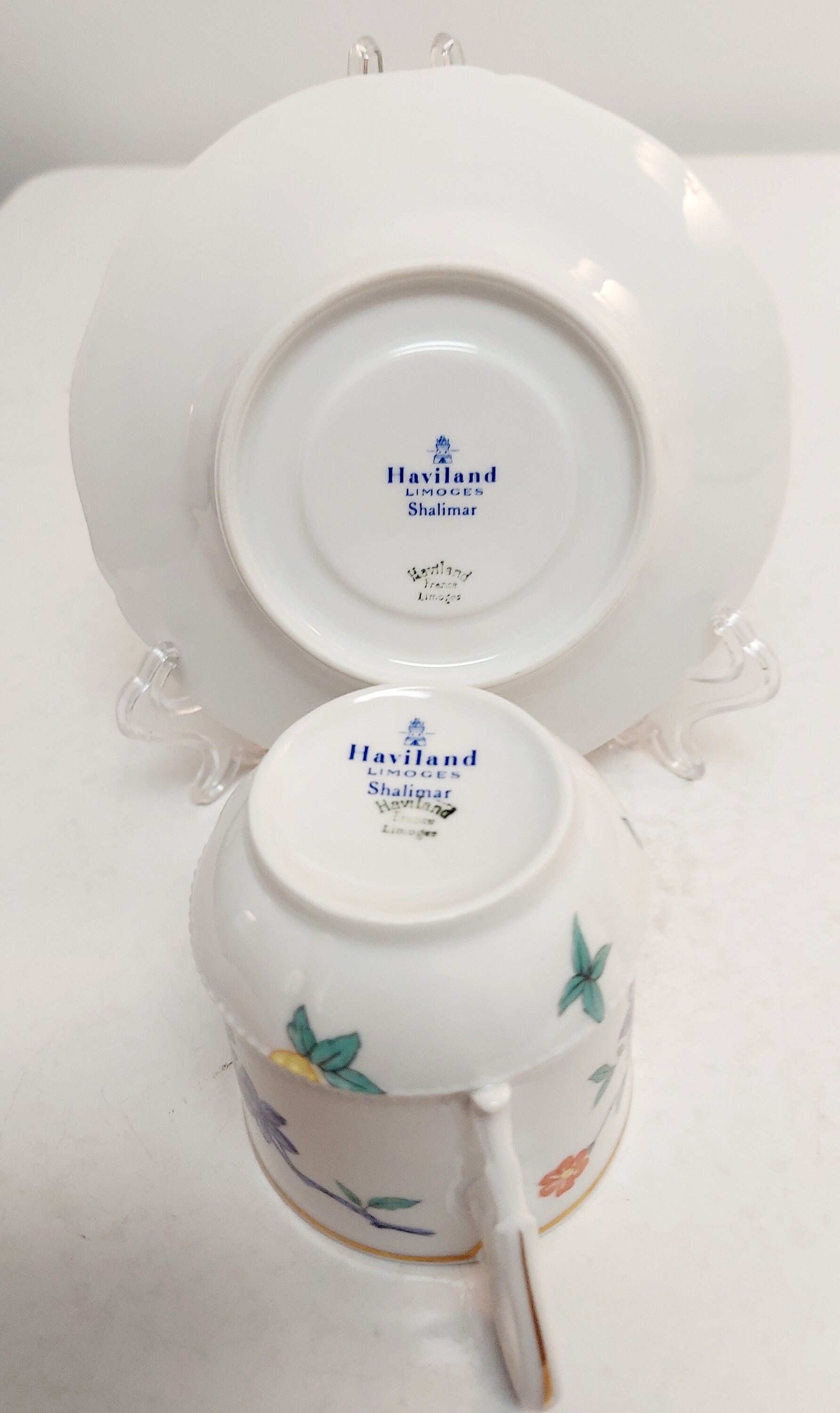 Vintage Haviland Limoges Shalimar Tea Cup and Saucer Flowers - Etsy