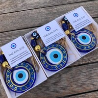 Evil Eye Glass Bead Wall Hanging, Turkish Handmade Amulet, Nazar ...