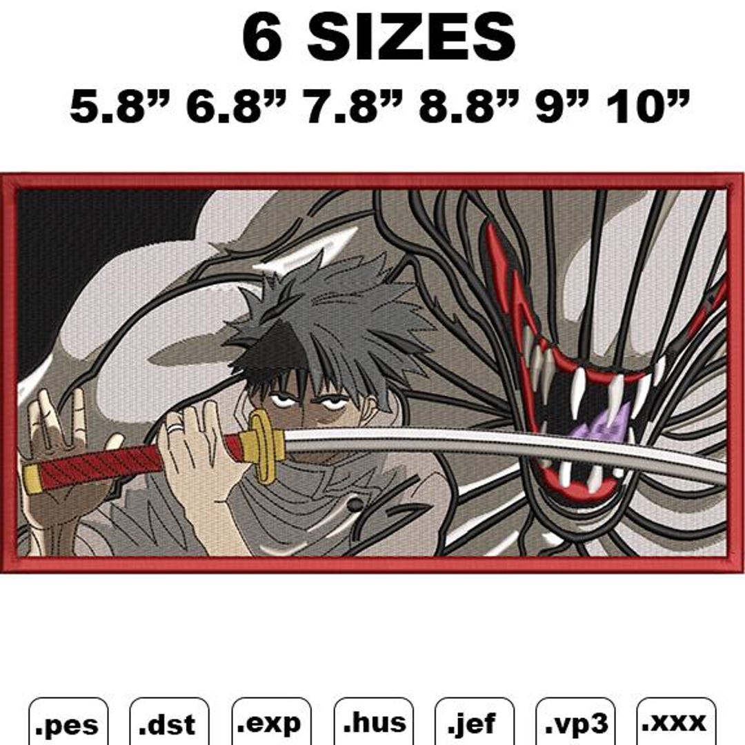 Jujutsu Kaisen Yuta X Rika Embroidery File - Etsy