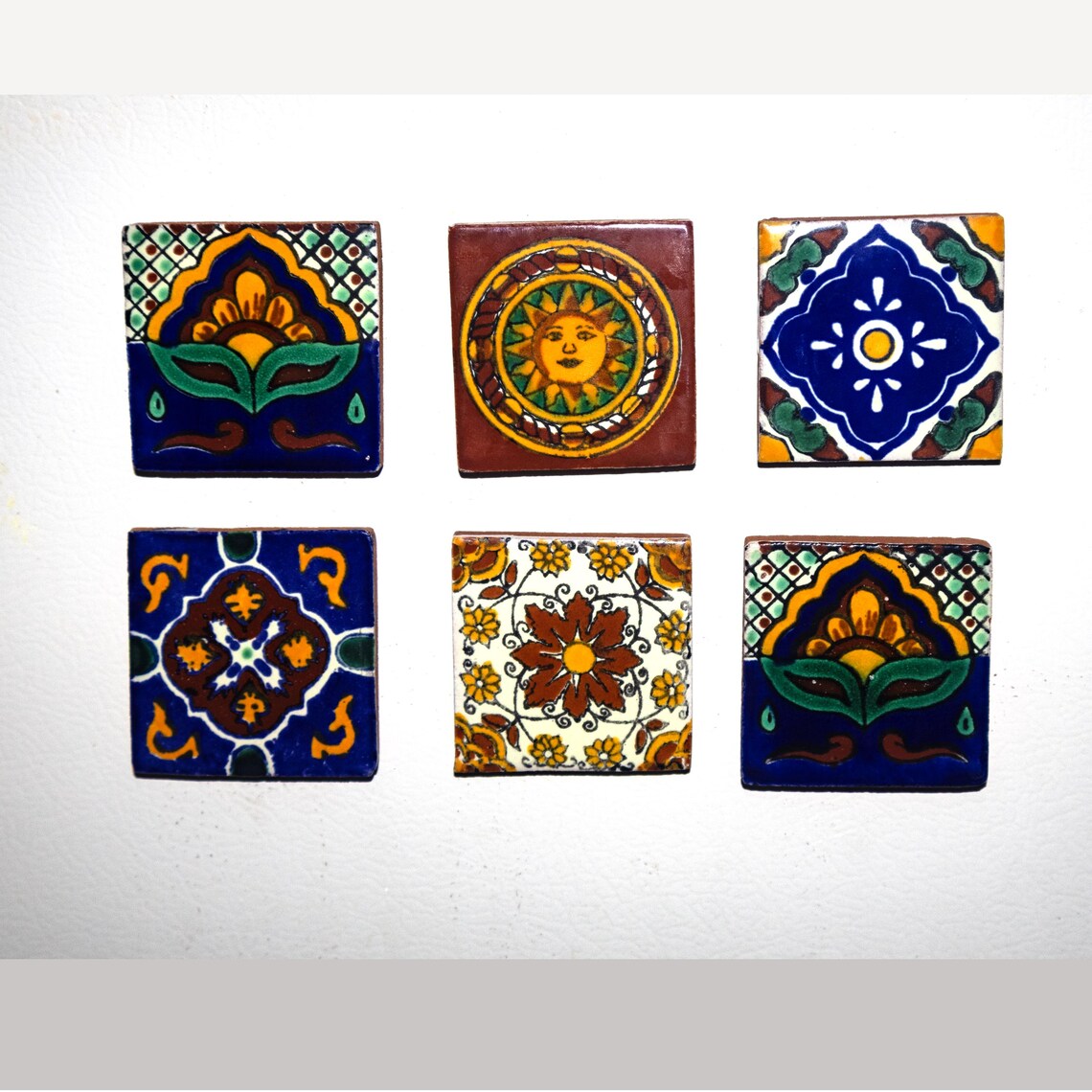 Refrigerator Magnets, Mexican Tile Magnets, 2x2 Magnets, Home Decor ...