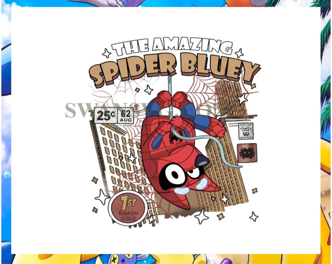 Bluey Spider Man Across the Spider-verse Png - Etsy