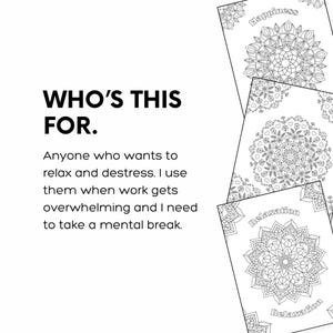 Printable Mandala Coloring Page Adult Coloring Book PDF Digital ...