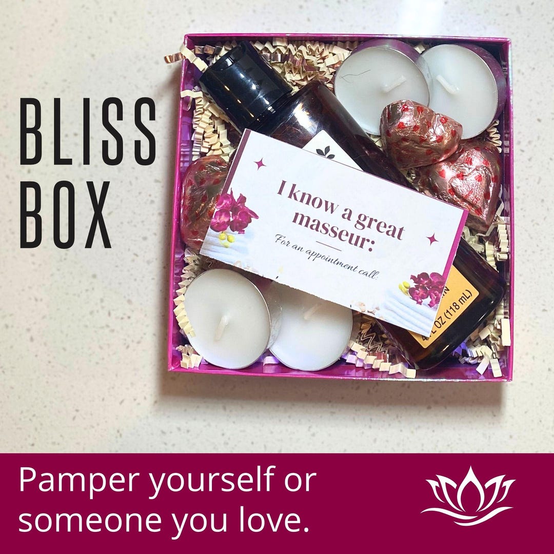 Romantic Gift Box Couples Massage Gift Set Pampering Intimacy Gift ...