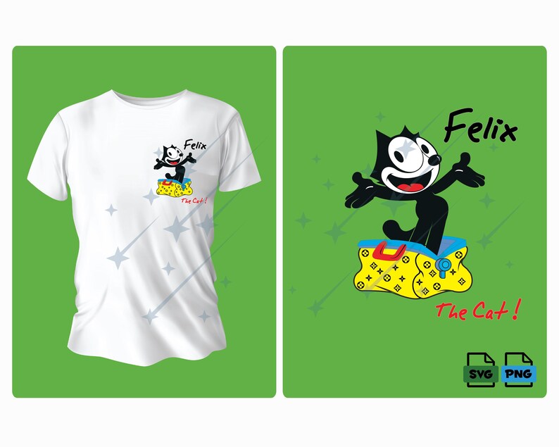 Felix the Cat SVG and PNG Files - Etsy