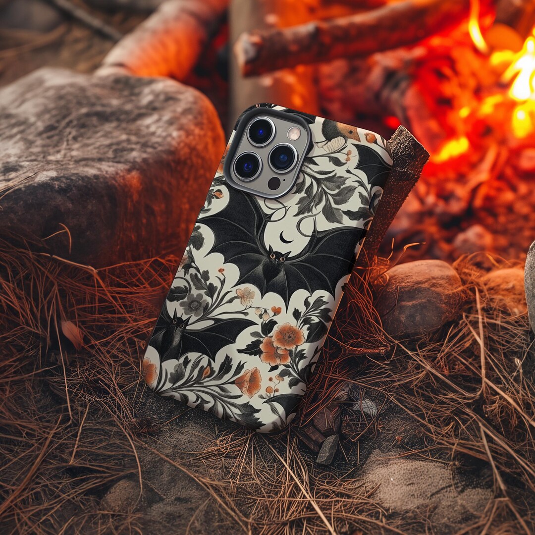 Bat Phone Case | Gothic Floral Case | Slim, Tough and Magsafe Phone ...