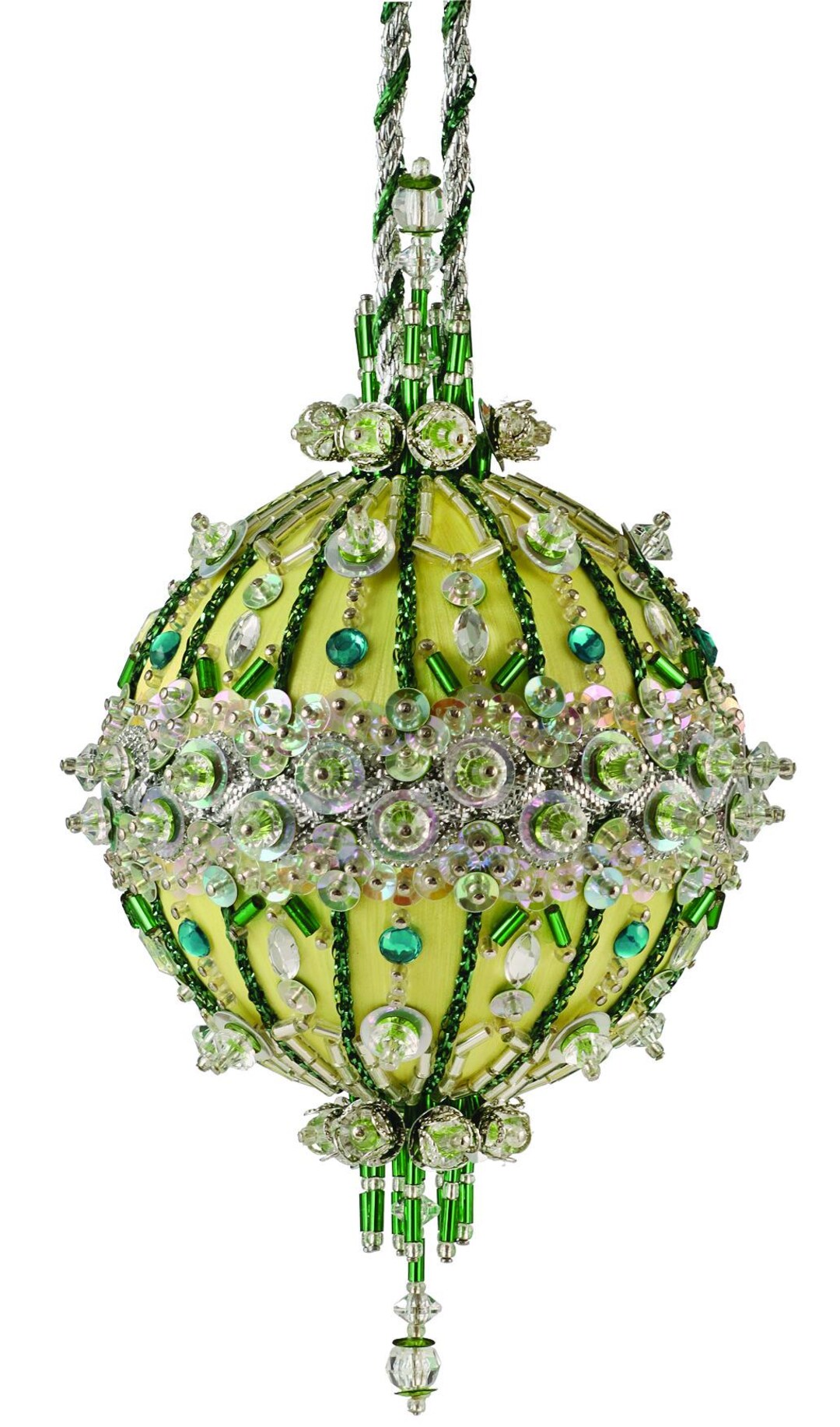 Cracker Box Inc Christmas Ornament Kit Buttercup (yellow With Silver ...