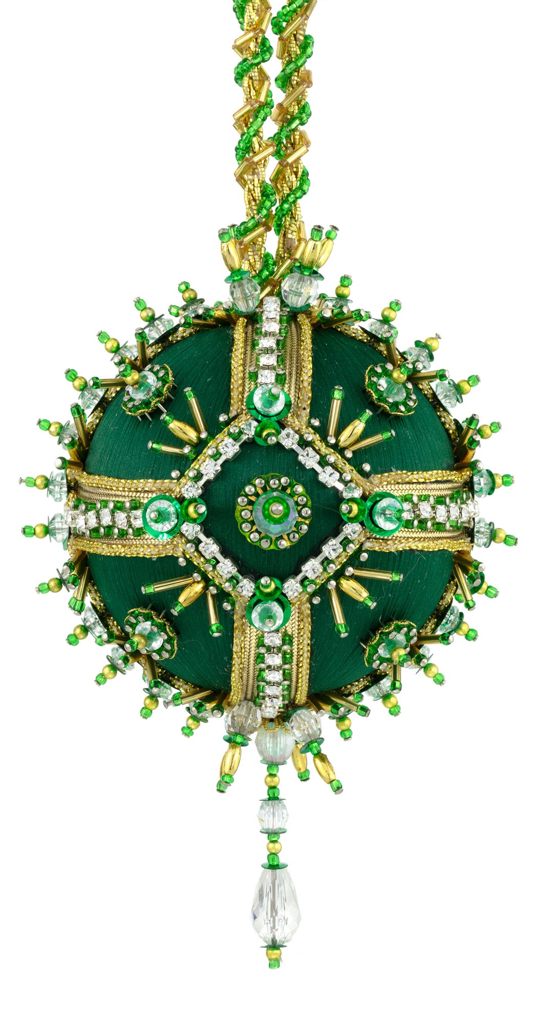 Cracker Box Inc Christmas Ornament Kit Treasure Chest on Emerald - Etsy