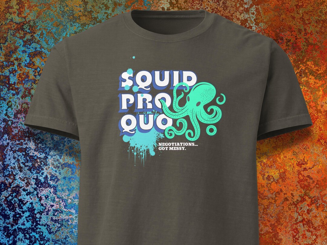 Squid Pro Quo Oversized Tee, Ink Splash Graphic (unisex S-XXL) - Etsy