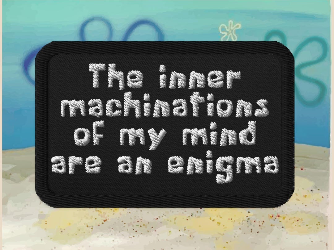 Embroidered Spongebob Squarepants Patch - "the Inner Machinations of My ...
