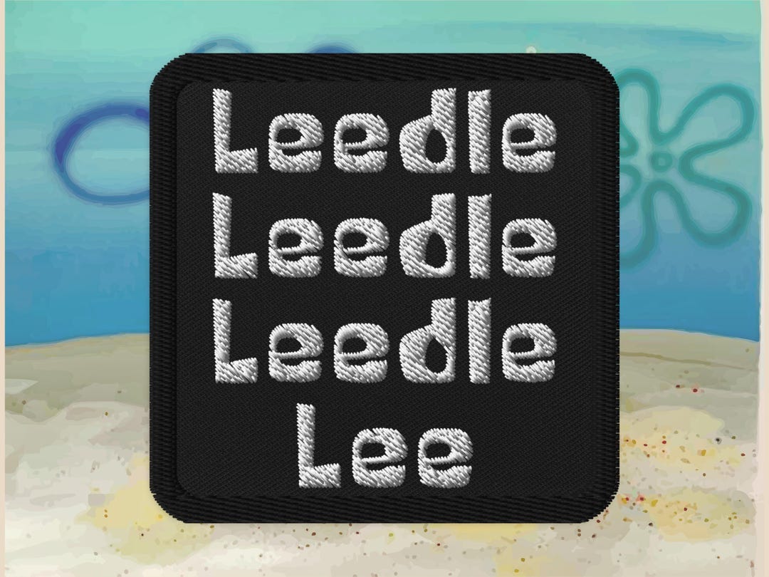 Embroidered Spongebob Squarepants Patch - "leedle Leedle Leedle Lee ...