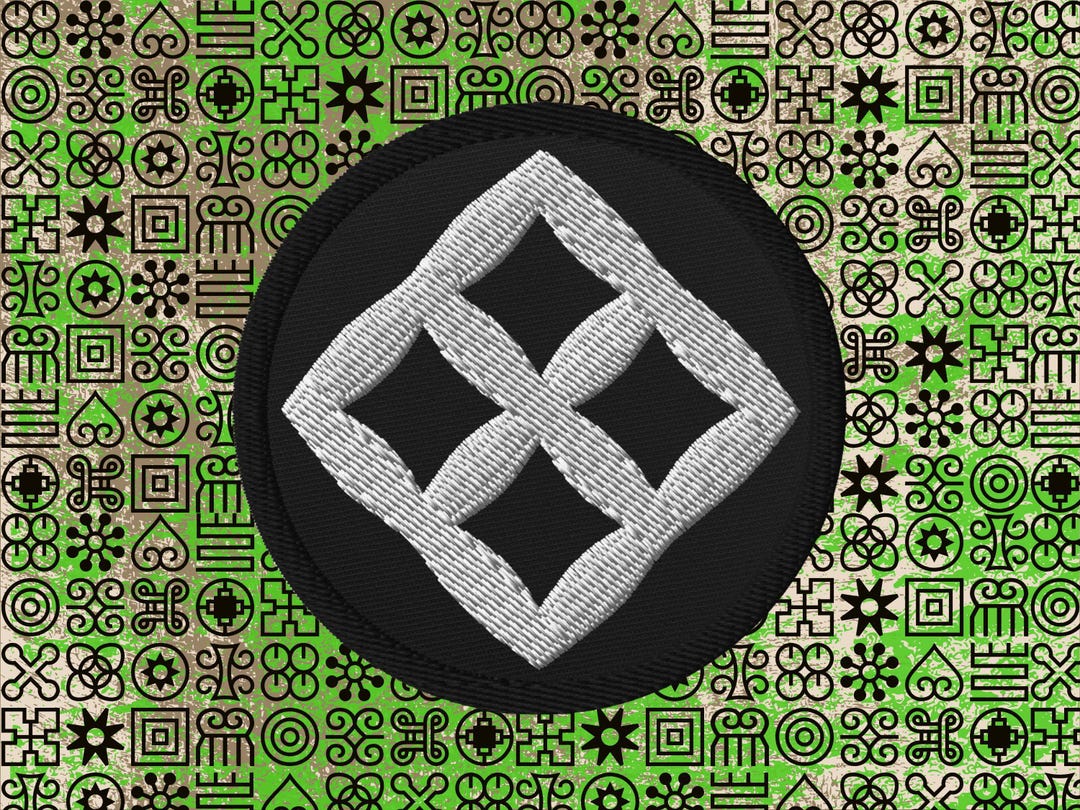Eban Adinkra Symbol Patch – African Embroidered Iron-on Design for ...