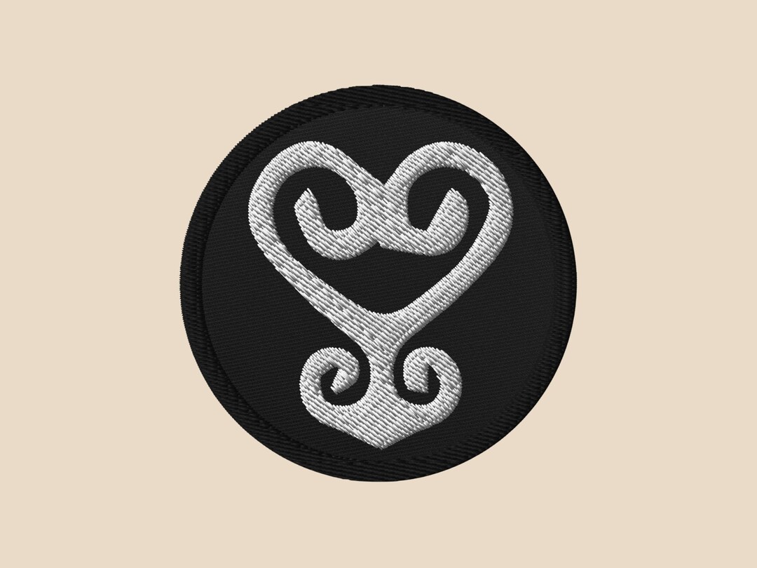 West African Adinkra Embroidered Patch Sankofa Symbol of Wisdom Afrocentric Iron-on for Custom ...