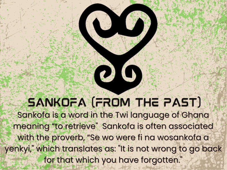 Adinkra Symbol Embroidered Patch - African Sankofa Embroidery Design ...