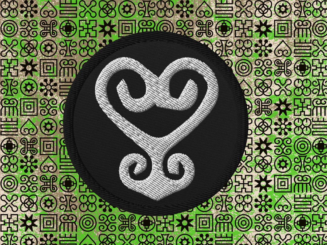 Sankofa Adinkra Patch – African Embroidered Iron-on Symbol – Black Excellence Ghanaian Design ...