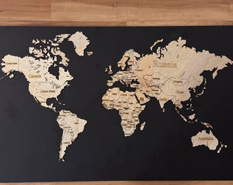 World Map - Etsy