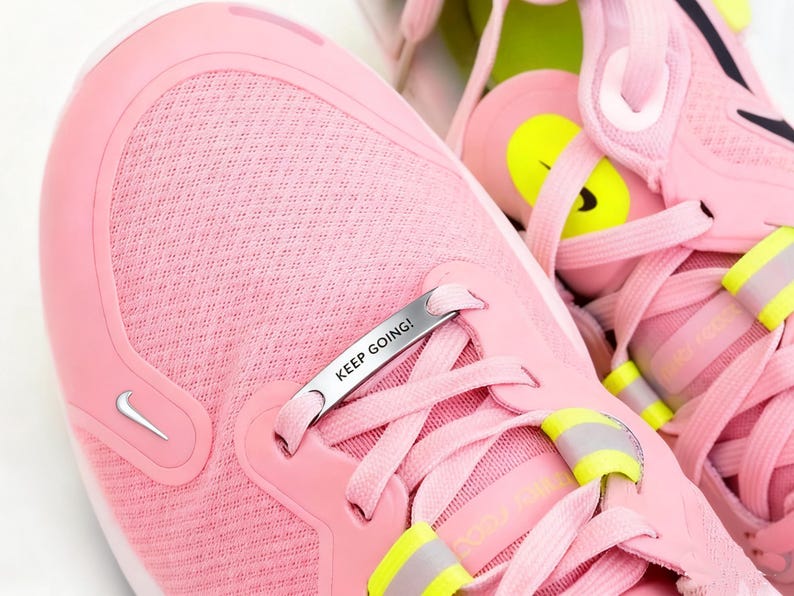 Personalised Metal Shoe Tags, Custom Running Shoe Tags, Metal Shoe Lace ...