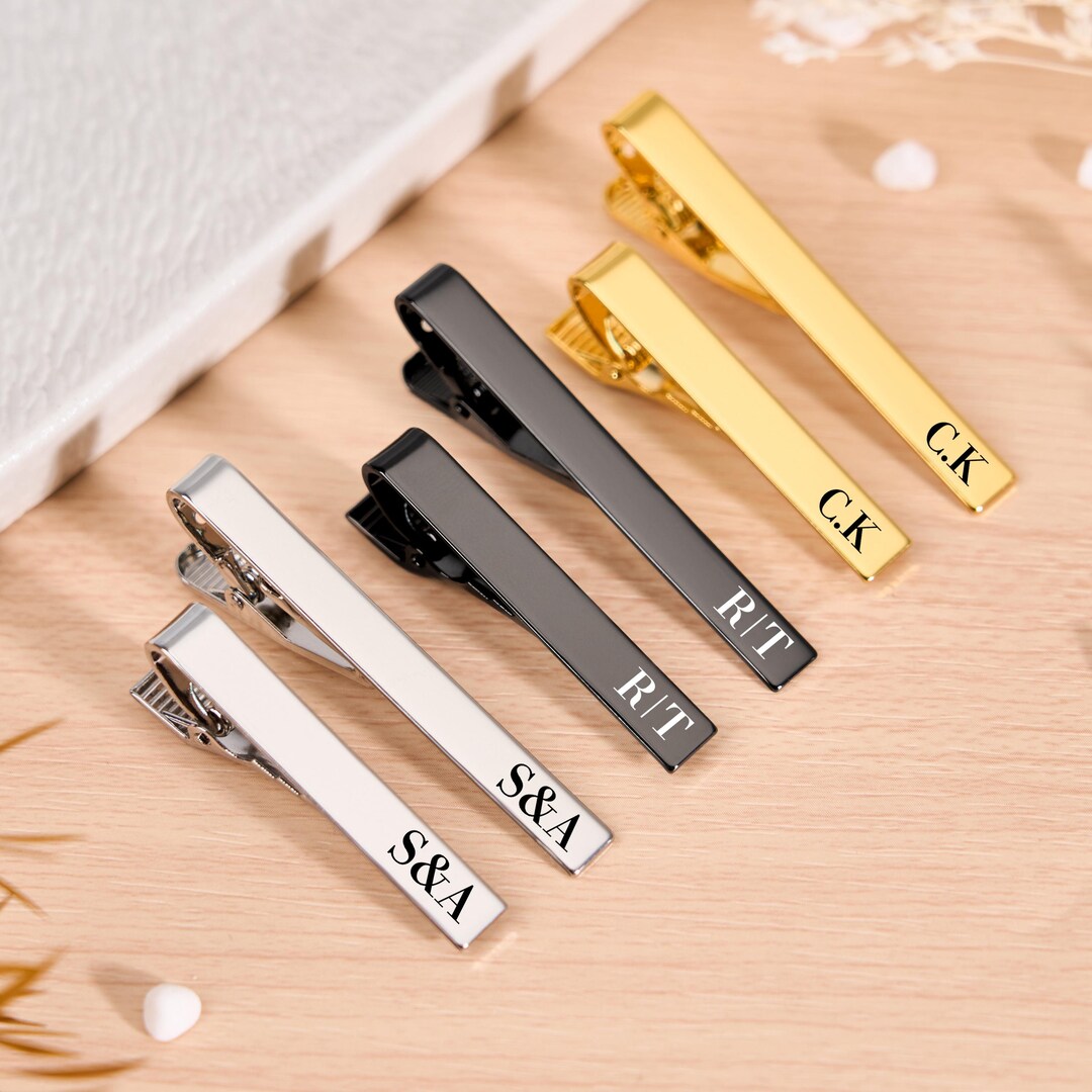 Personalized Men's Tie Bar,custom Engraved Tie Clip,stainless Steel ...