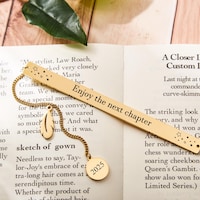 Personalized Metal Bookmark, Retirement Gift for Women, Enjoy the Next ...