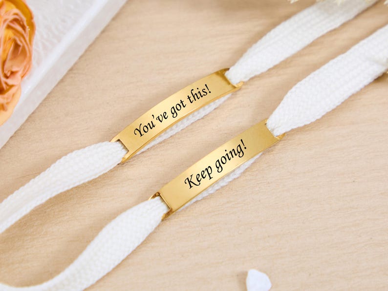 Personalised Metal Shoe Tags, Custom Running Shoe Tags, Metal Shoe Lace ...